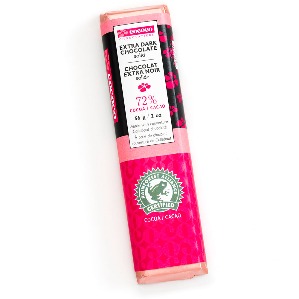Extra Dark Chocolate Bar 72% Cacao | Rainforest Alliance Certified