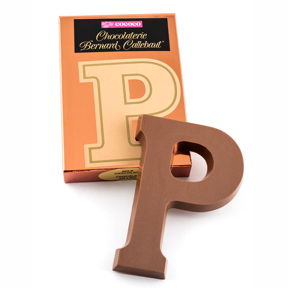 Solid Milk Chocolate Letters | Chocolaterie Bernard Callebaut®