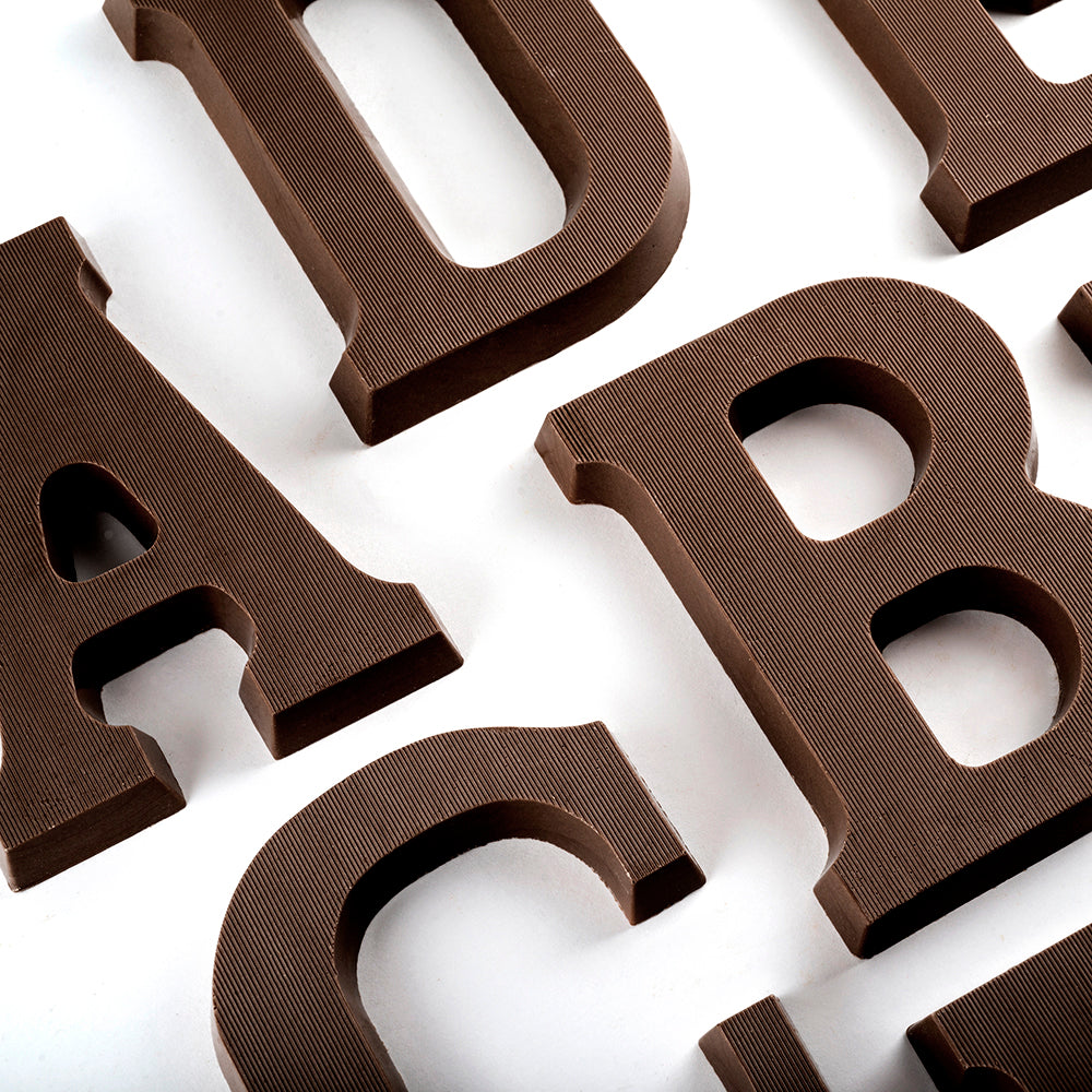 Solid Chocolate Letters | Chocolaterie Bernard Callebaut®