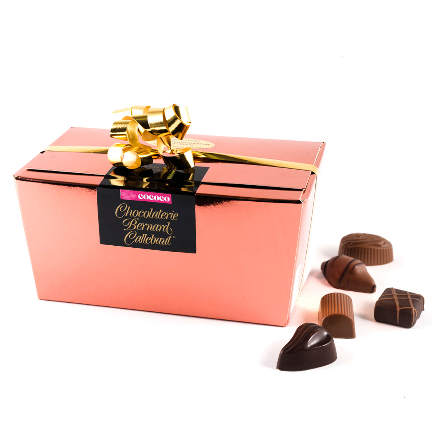 Chocolaterie Bernard Callebaut® Copper Ballotin | 62 Assorted Chocolates