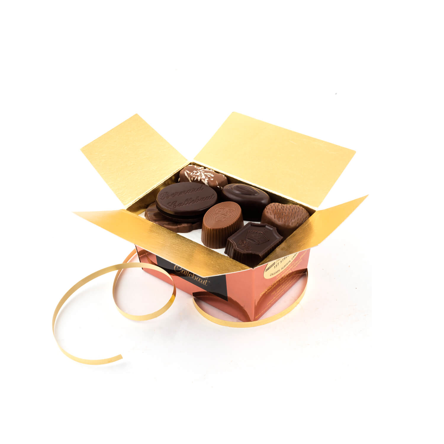 Chocolaterie Bernard Callebaut® Copper Ballotin | 18 Assorted Chocolates
